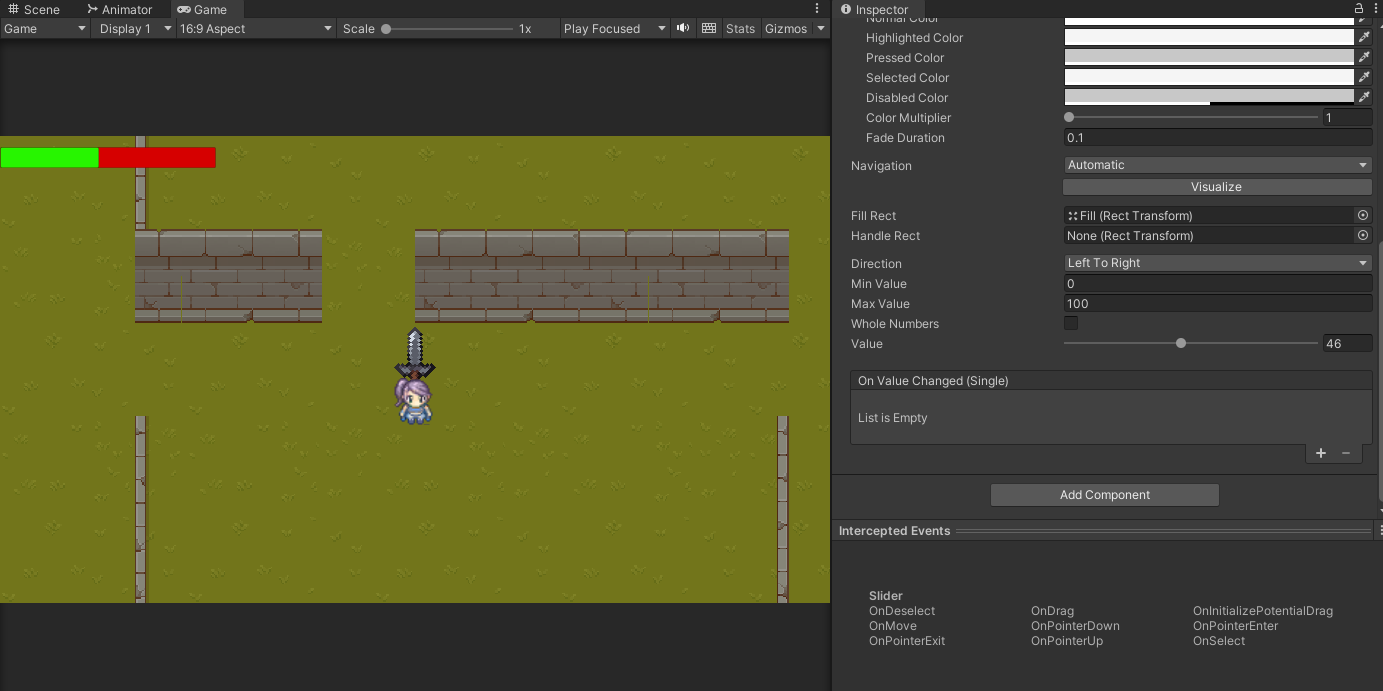 【Unity】2DアクションRPGの作り方③！UIとカメラ設定編 | C-BA memo