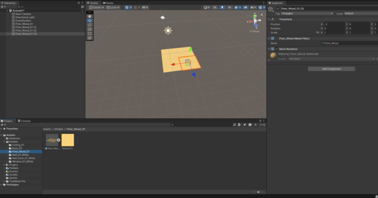 Unity3D脱出ゲームの作り方①！部屋の作成からライトの配置まで | C-BA Unity-memo